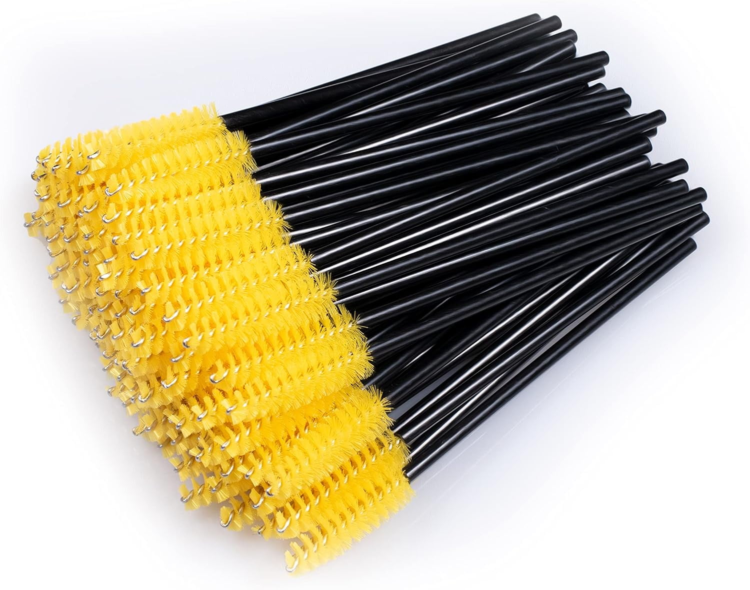 Disposable Eyelash Brushes, Pack of 100 Cosmetic Brushes for Eyelashes ...