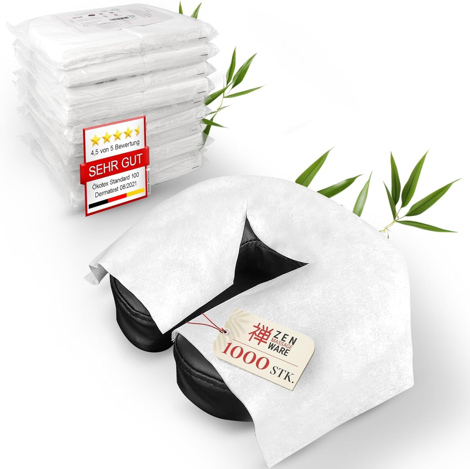 Disposable Face Cradle Covers for Massage Tables & Chairs (100 Count ...