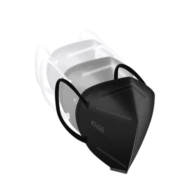 Disposable Face Mask,60 Pack Adults Disposable Face Mask-Black Grey ...