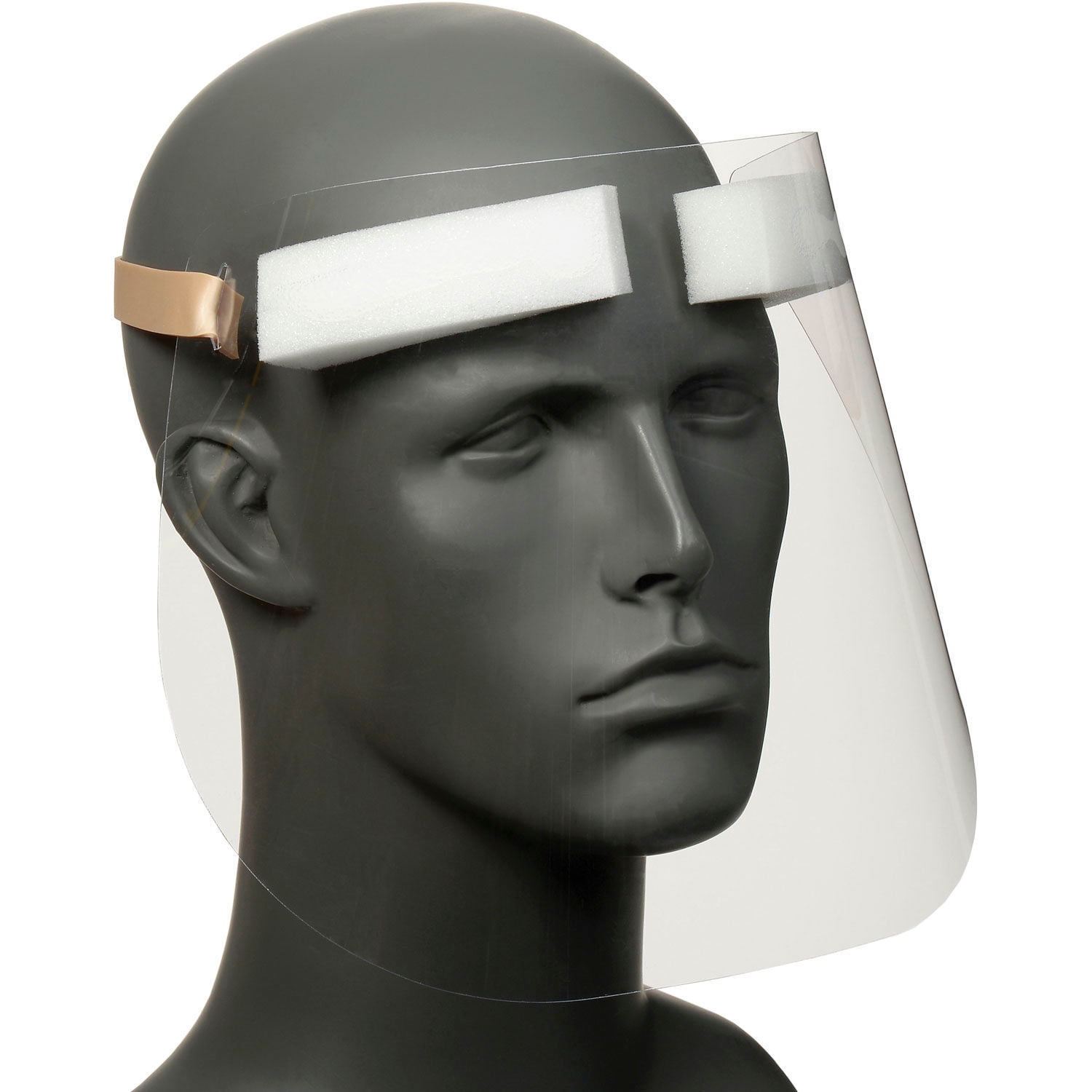Disposable Face Shield, Polycarbonate, .03mm Thick, Elastic Strap, Lot ...