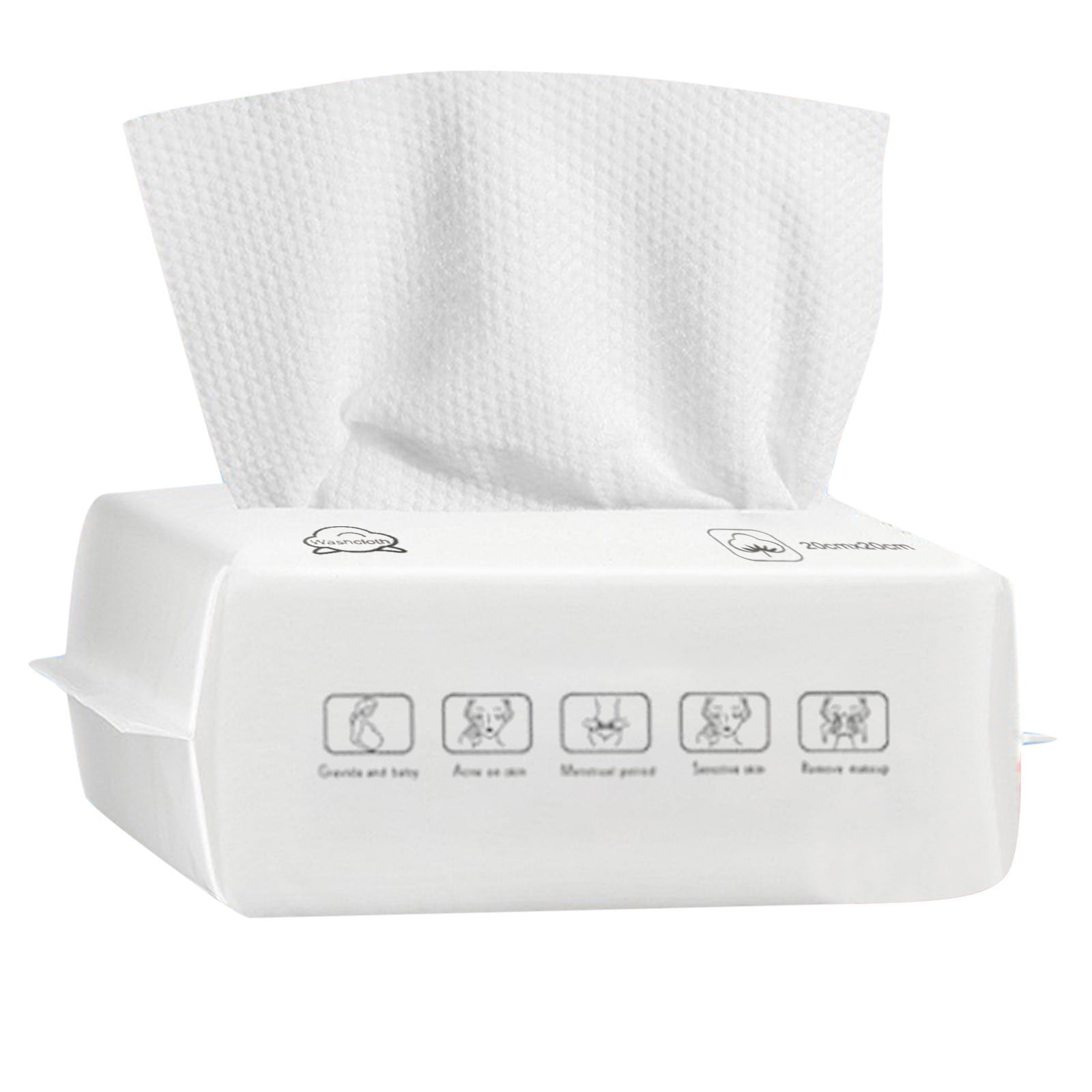 Disposable Face Towel Natural Fibers Material for Sensitive Skin Makeup ...