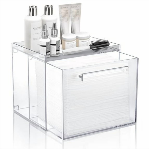 Disposable Facial Towels Storage Box - Acrylic Container Compatible ...
