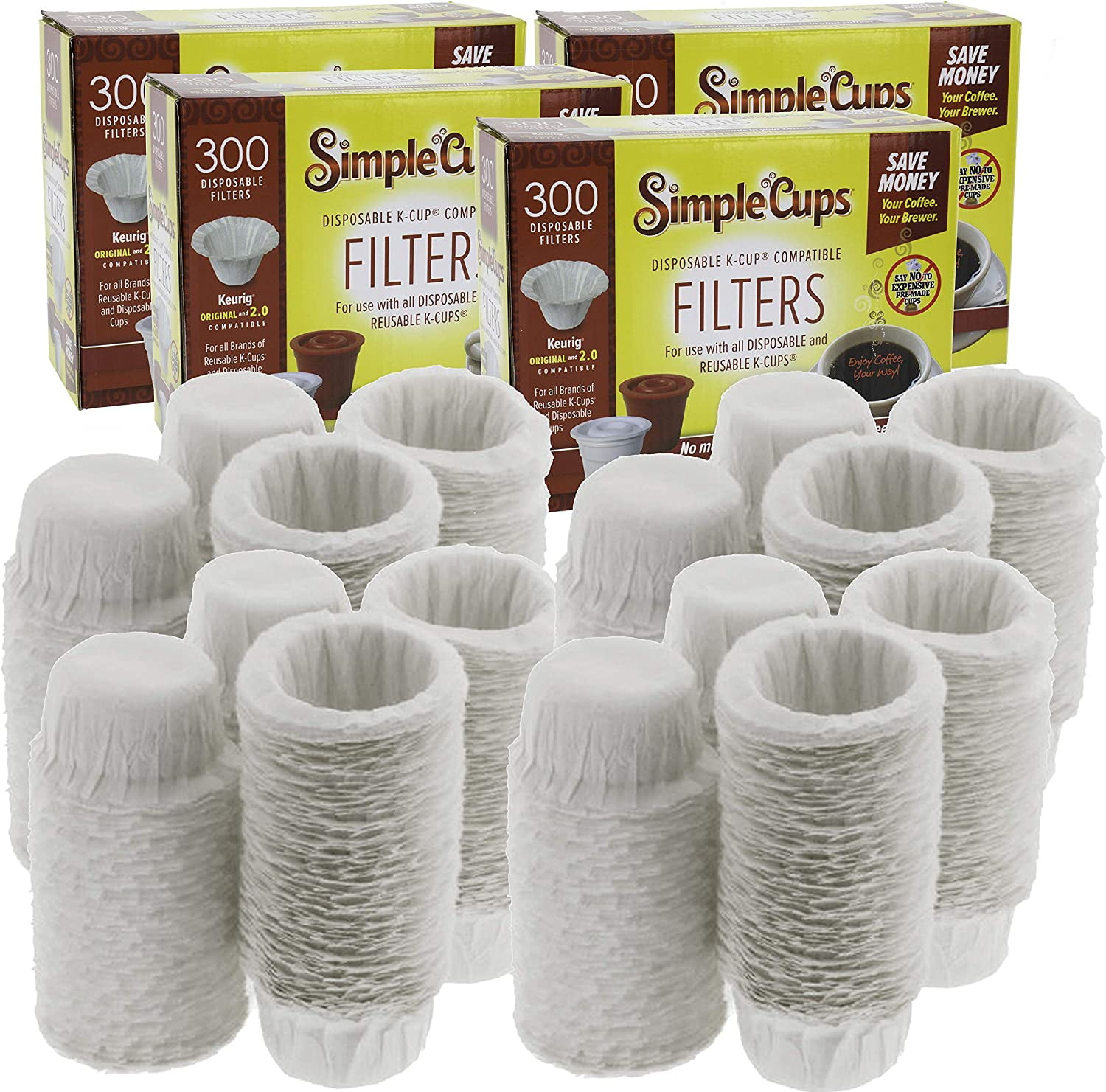 Free Shipping! Simple Cups Disposable Filters Compatible with Keurig ...