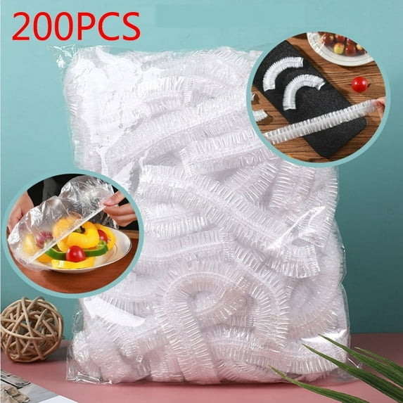 Disposable Food Cover Elastic Plastic Wrap Food Grade Food Lids Shoe ...