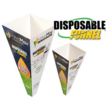Orvion 50 Disposable Funnel for Single Use, Engine Oil Funnel, Paper ...