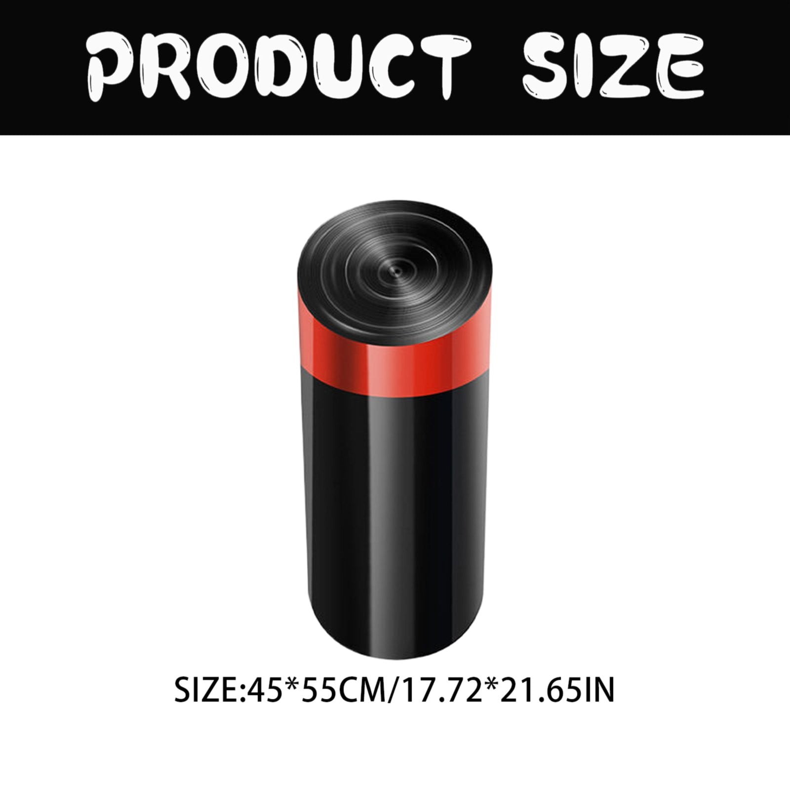 Disposable Garbage Bag Thickened Flat Mouth With Rolled Garbage Bag,2 ...