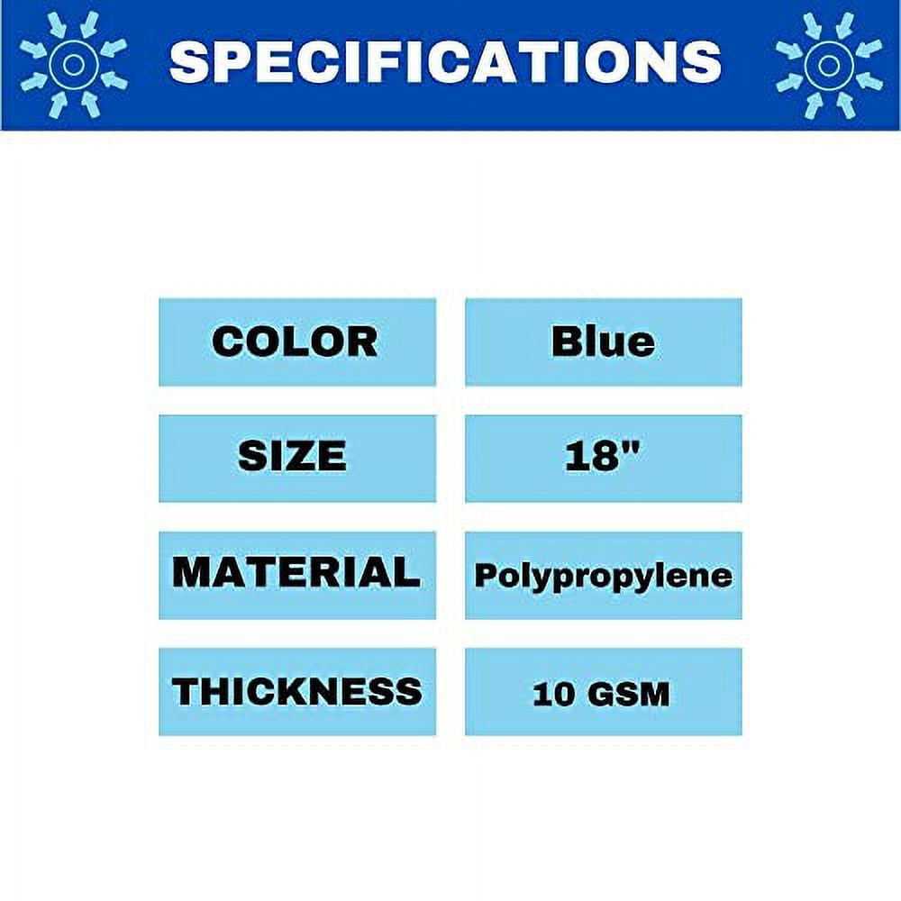 Disposable Hair Bouffant Cap, Blue, 18 Inch, 1000 Pack - Walmart.com