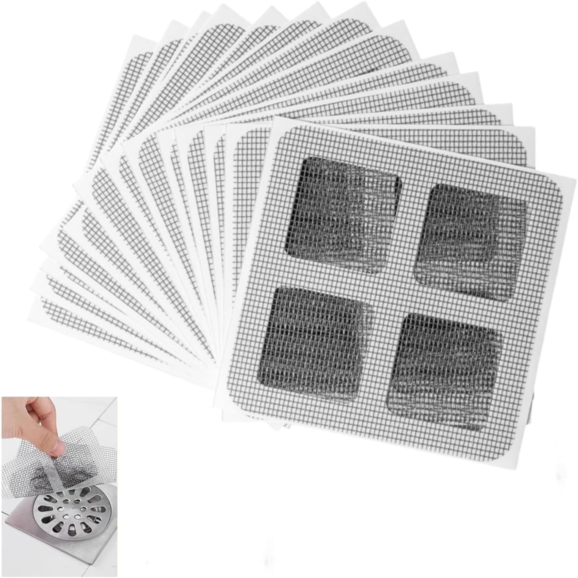 Disposable Hair Drain Stickers, 2024 Upgrade Floor Drain Sticker ...