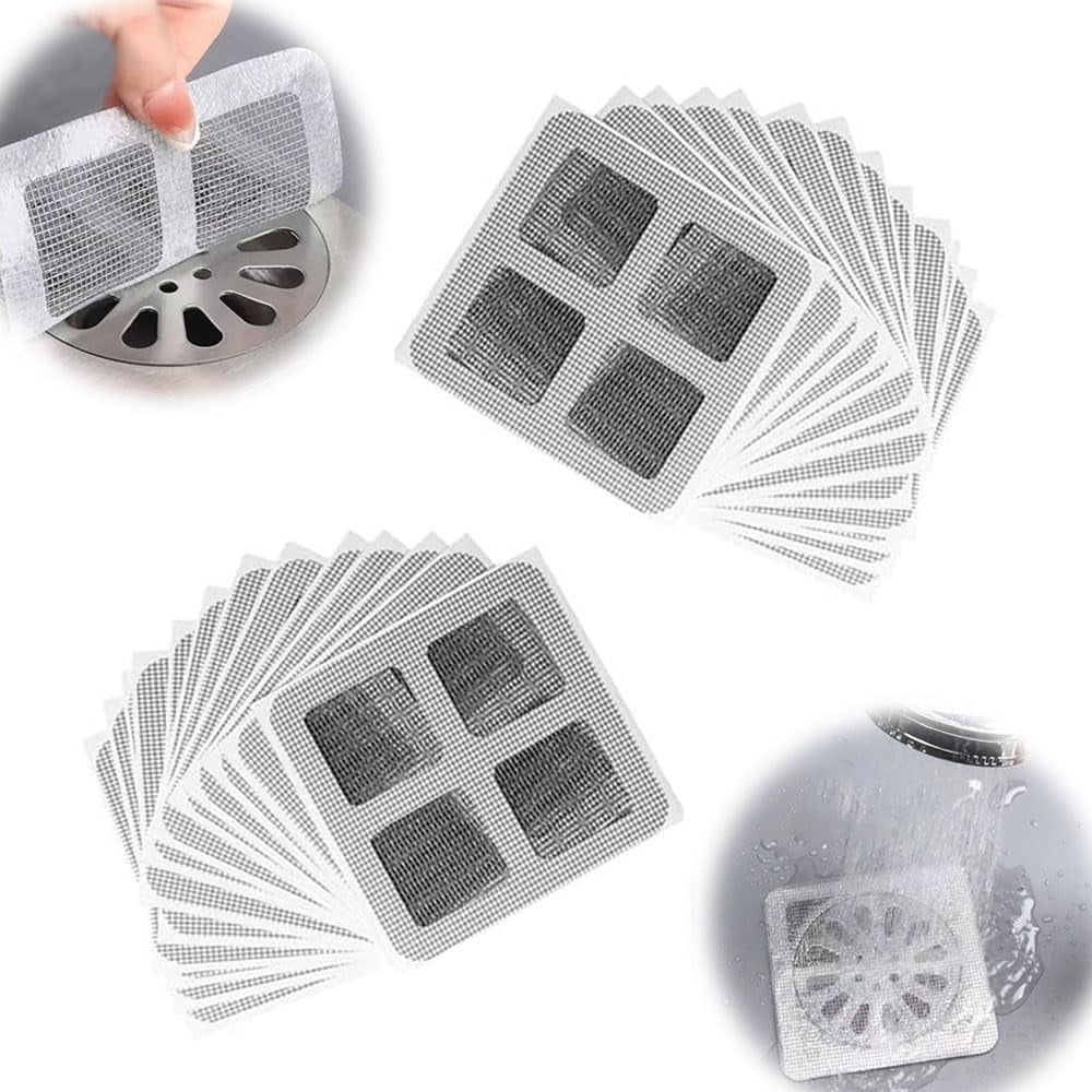 Unbranded Plastic Disposable Hair Catcher Mesh Drain Sticker Protector ...