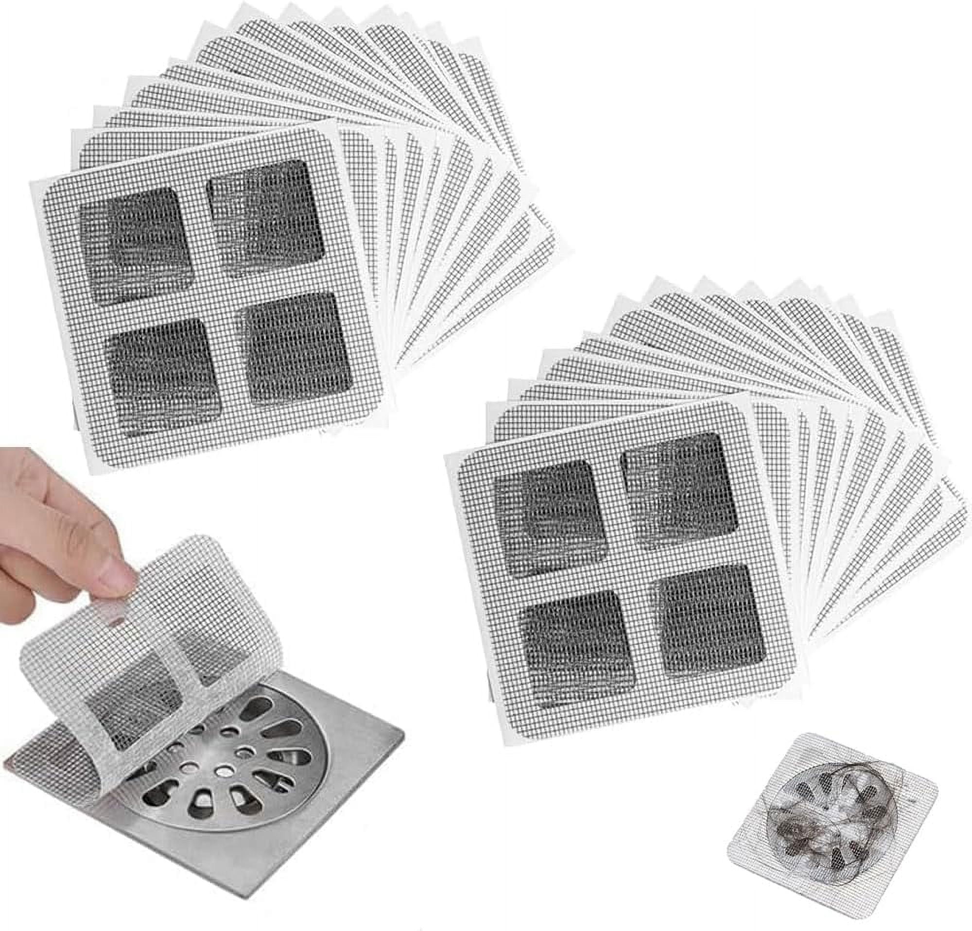 Disposable Hair Drain Stickers – Shower & Floor Drain Hair Catcher for ...