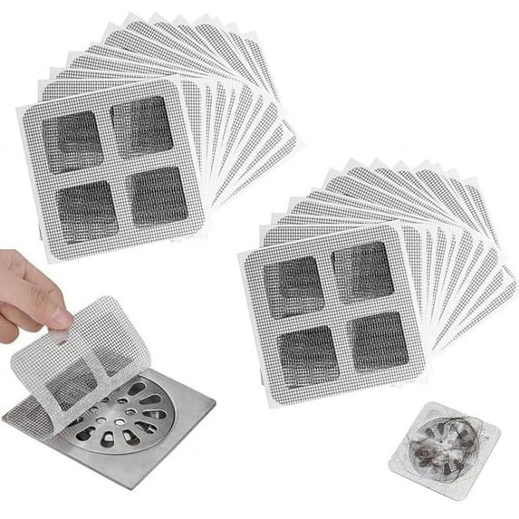 Disposable Hair Drain Stickers – Shower & Floor Drain Hair Catcher for ...