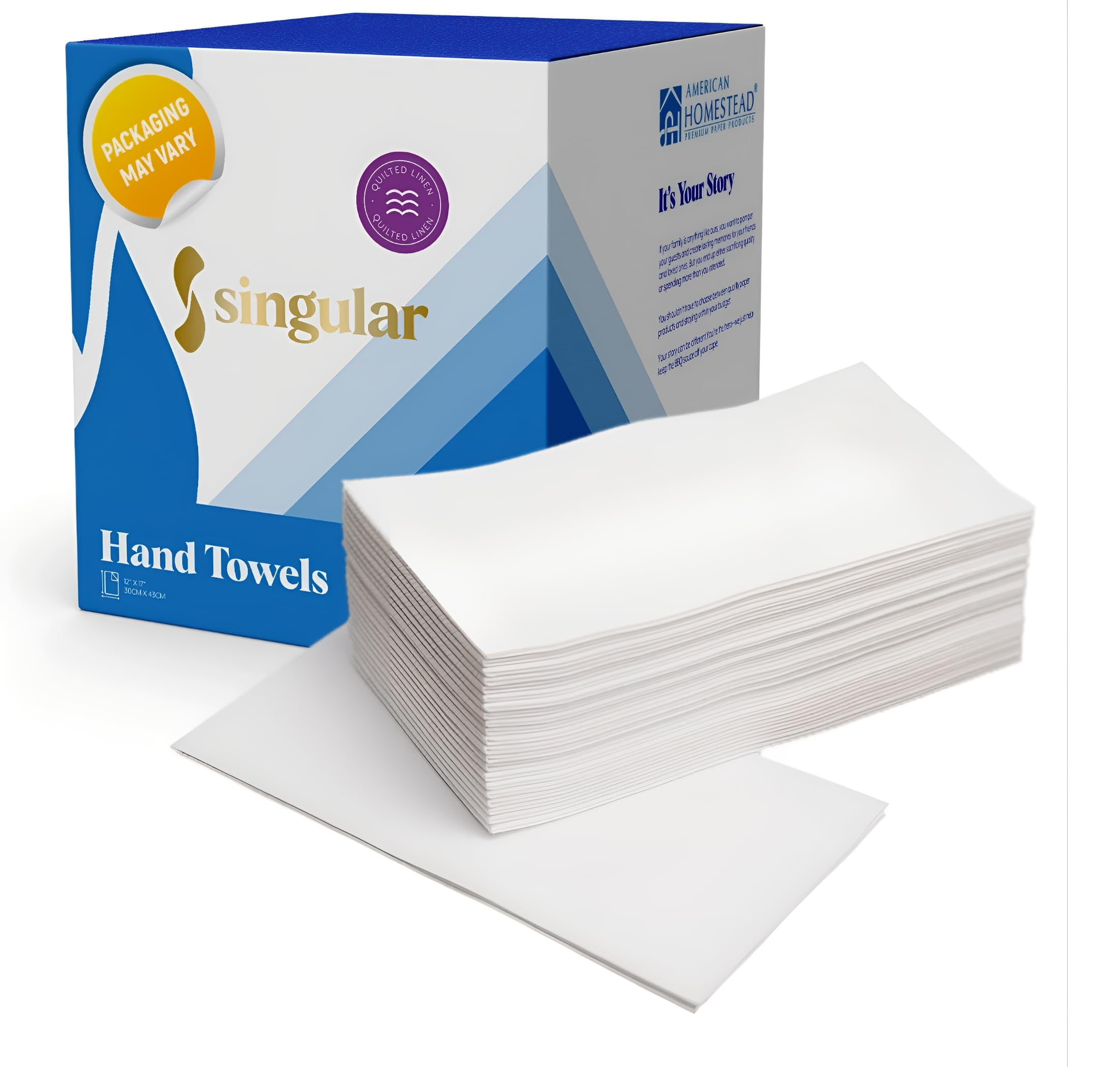 Disposable Hand Towels White Linen-Like Texture, Premium Paper Napkins ...