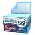 Disposable Incontinence Underpads 23'' X 36'' 150 Count Super Absorbent ...