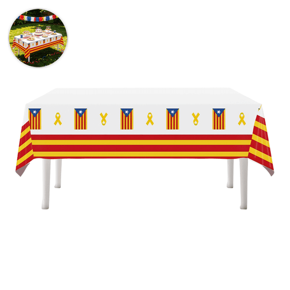 Disposable Independence Day Party Tablecloth - Festive Star-Spangled ...