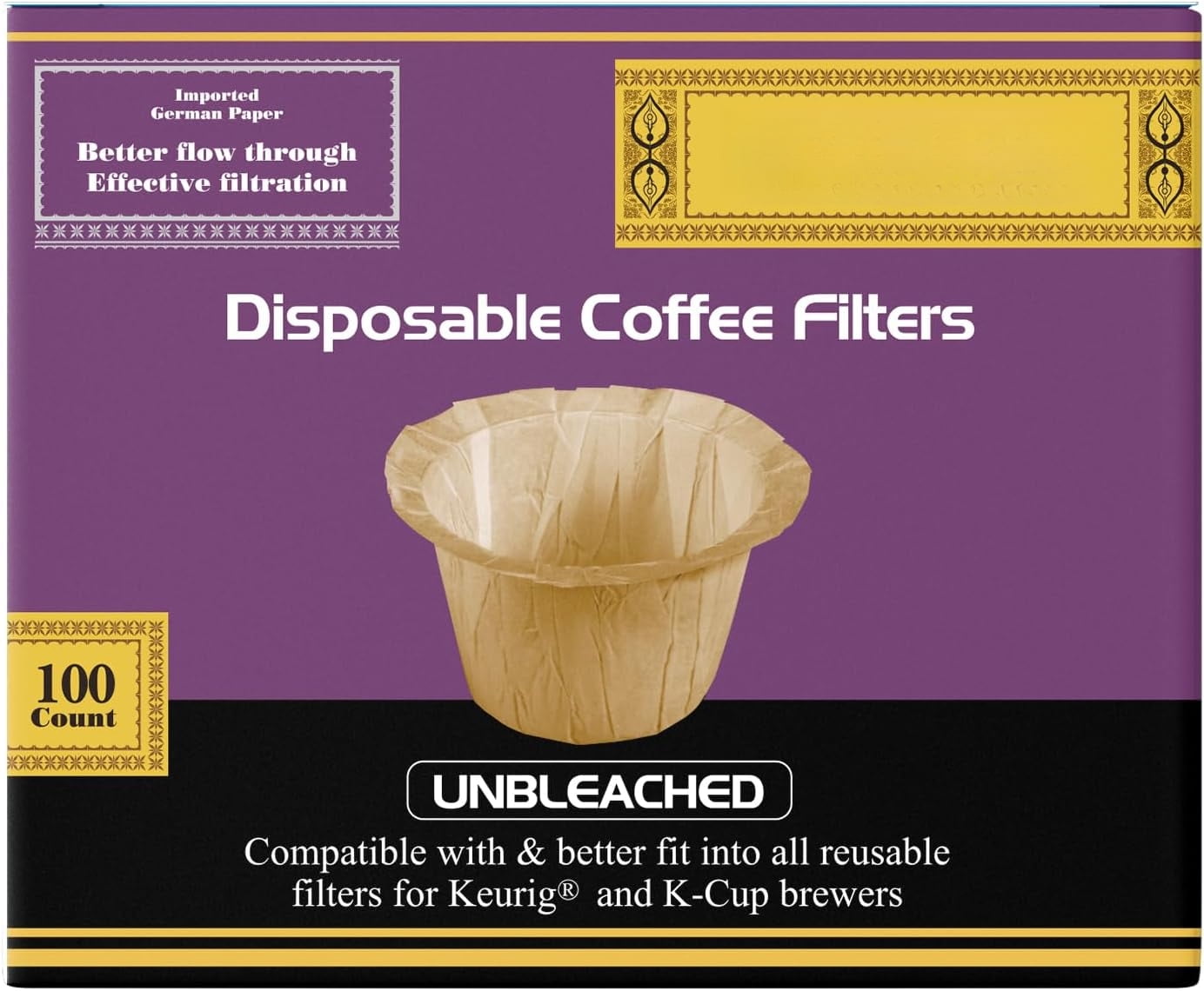 Disposable K Cup Filters, Coffee Filter Paper for Keurig Brewers Single ...