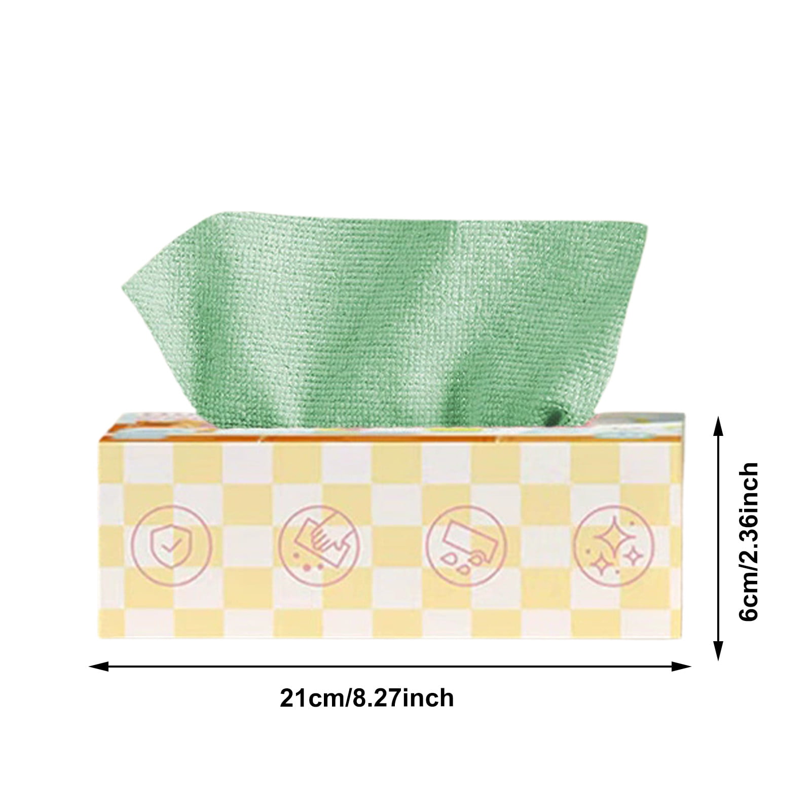 Disposable Kitchen Cloth and Cleaning Towel, Green Color, Thickened ...