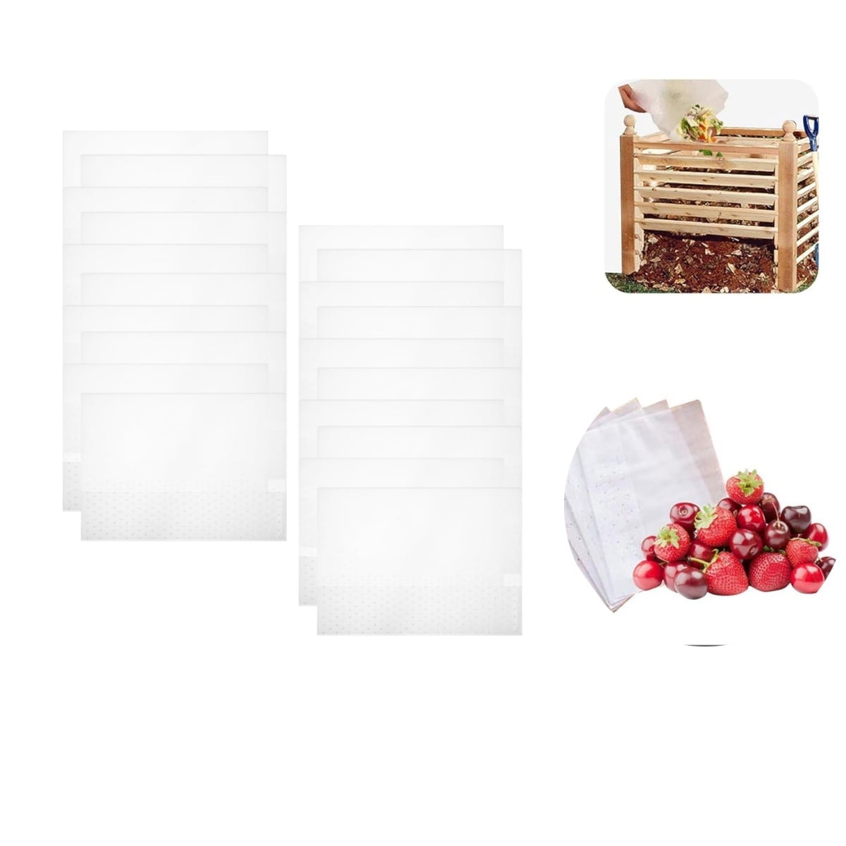 Disposable Kitchen Drain Bags,QZS Plastic Strainer Net Bags for ...