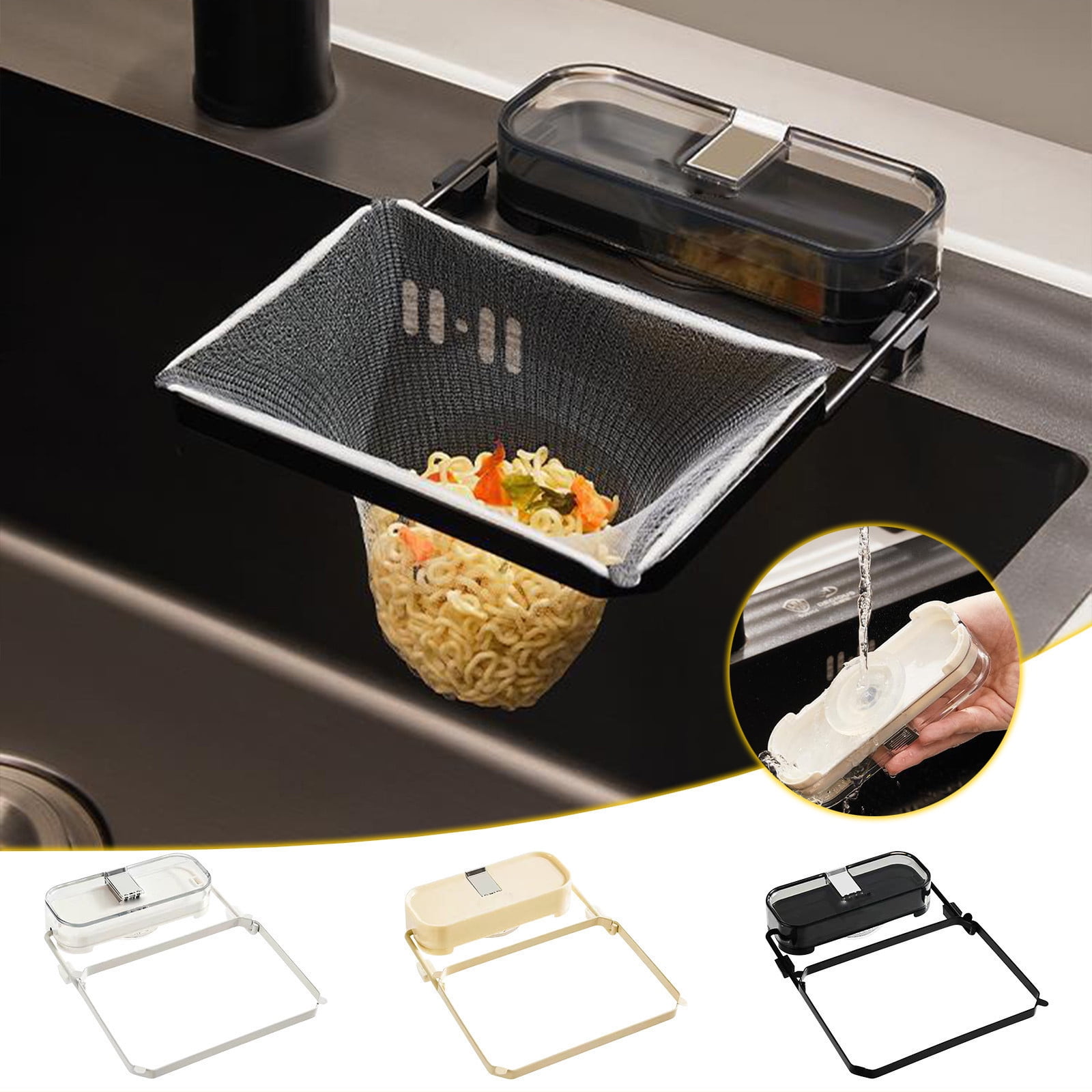 Disposable Kitchen Sink Filter Mesh Frame with Suction Cup - Leftover ...