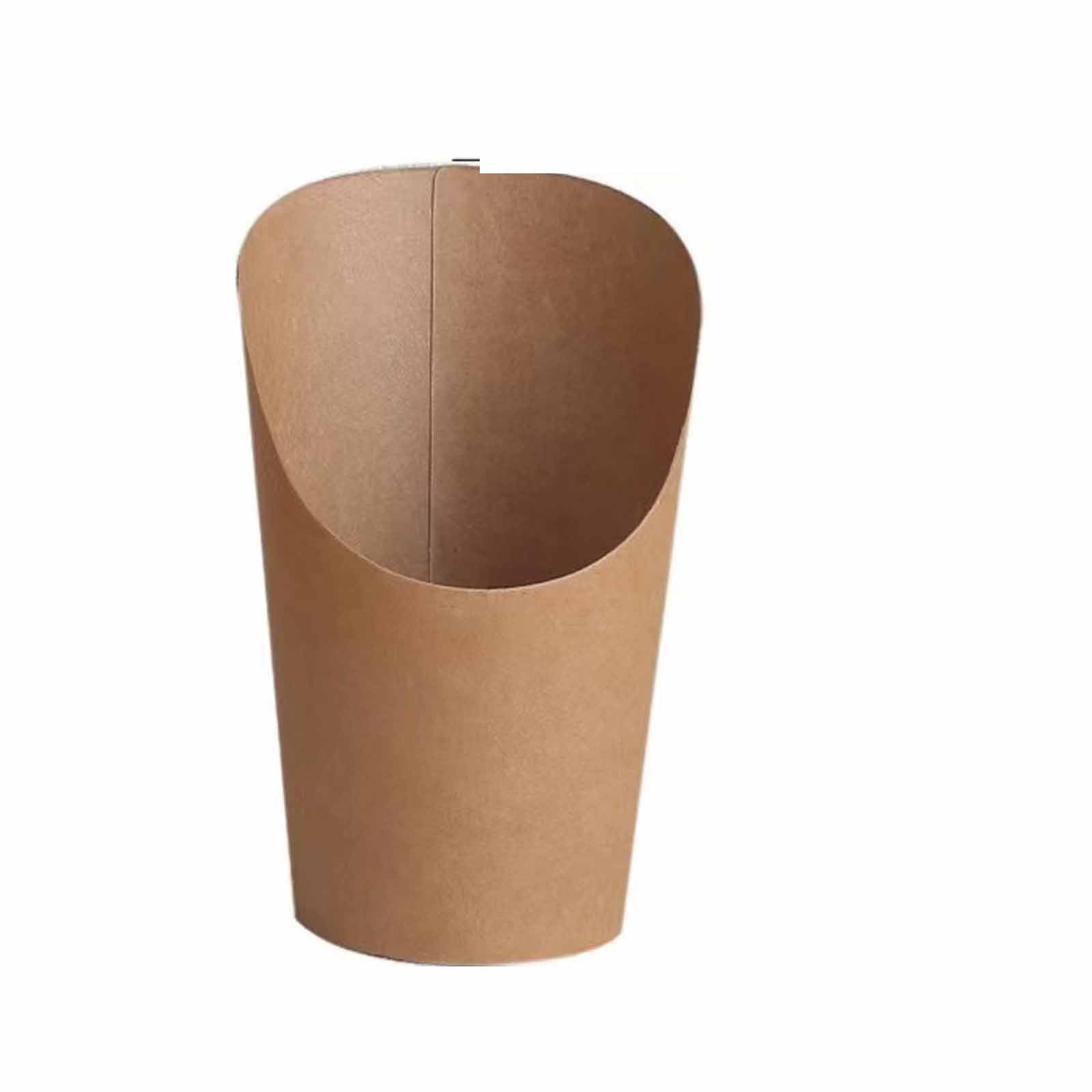 Disposable Kraft Paper Cups Set S/M/L Sizes Thickened Fast Food Takeout ...