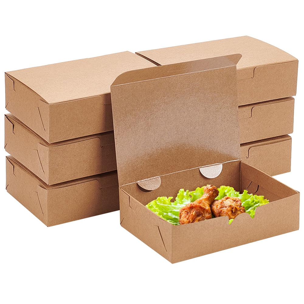 Disposable Kraft Paper Food Box Fried Chicken Take-out Container for ...