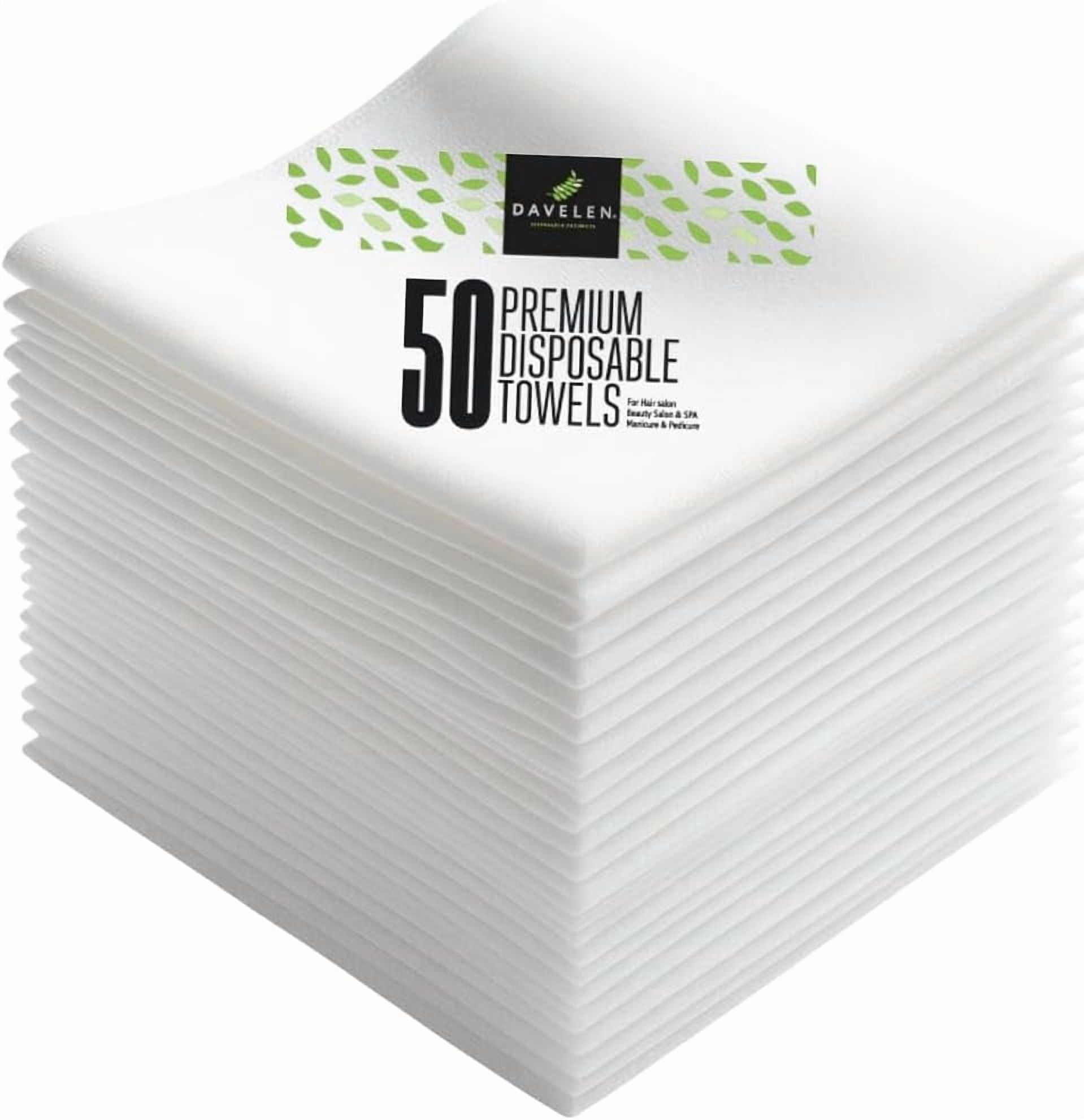Disposable Large ry Towels (50-Count) Spa and Salon Quality Softness ...