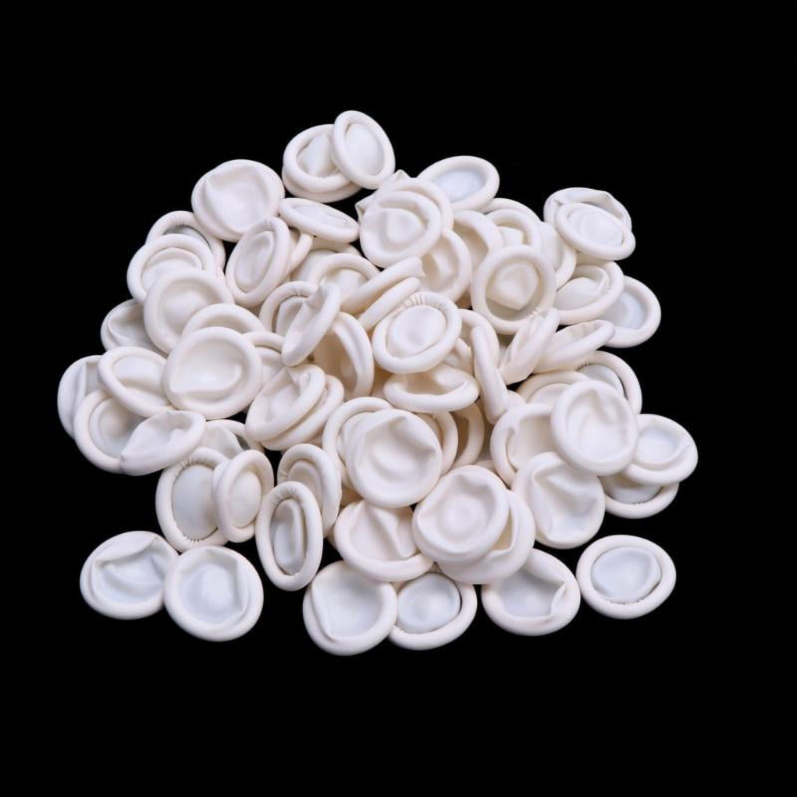 Disposable Latex Finger Caps, 100 Pieces, Non-skid Natural Rubber ...