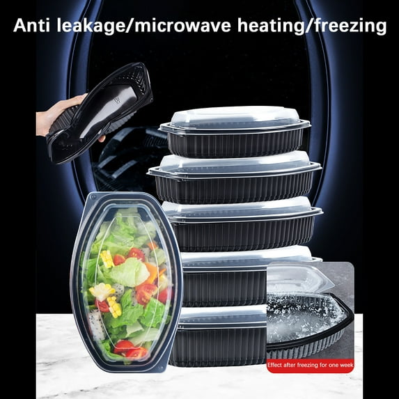 Disposable Lunch Boxes Kadlawus Disposable Lunch Boxes, Microwave Safe ...