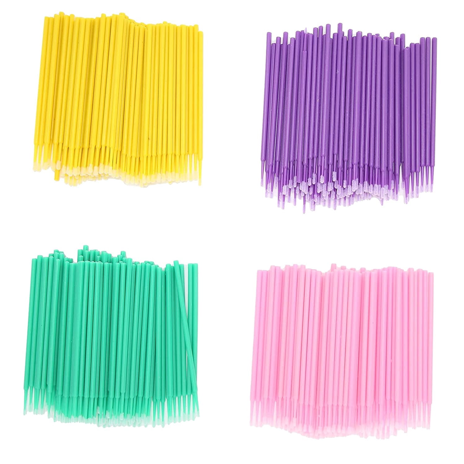 Disposable Micro Applicator, 400pcs 4 Colors Bendable Micro Applicator ...