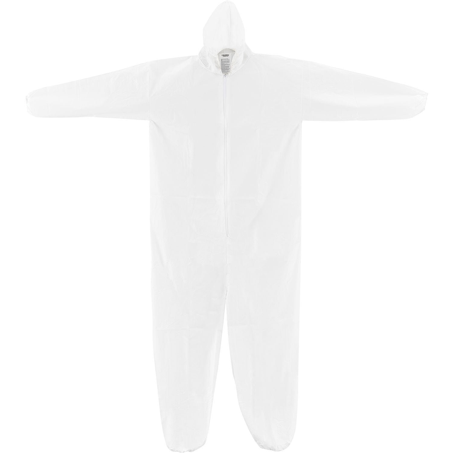 Disposable Microporous Coverall Elastic Wrists/Ankles Hood White XL 25 ...