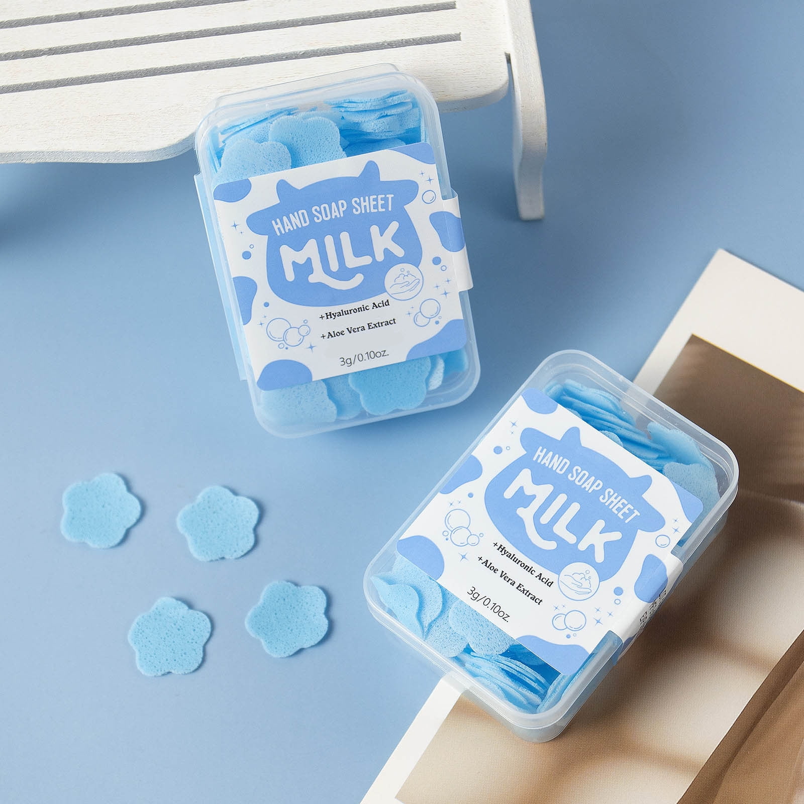 Disposable Milk Soap Tablets - 3g Portable Hand Washing Soap Paper ...