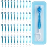 Kucbraly Disposable Mini Travel Toothbrushes 40 Count 5-in-1 Portable ...