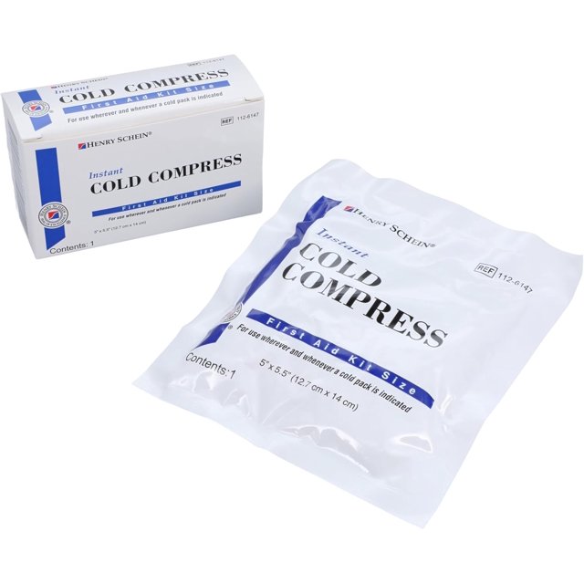 Disposable Nonsterile Cold Compress 5x5.5, Single Use, Instant Cold ...