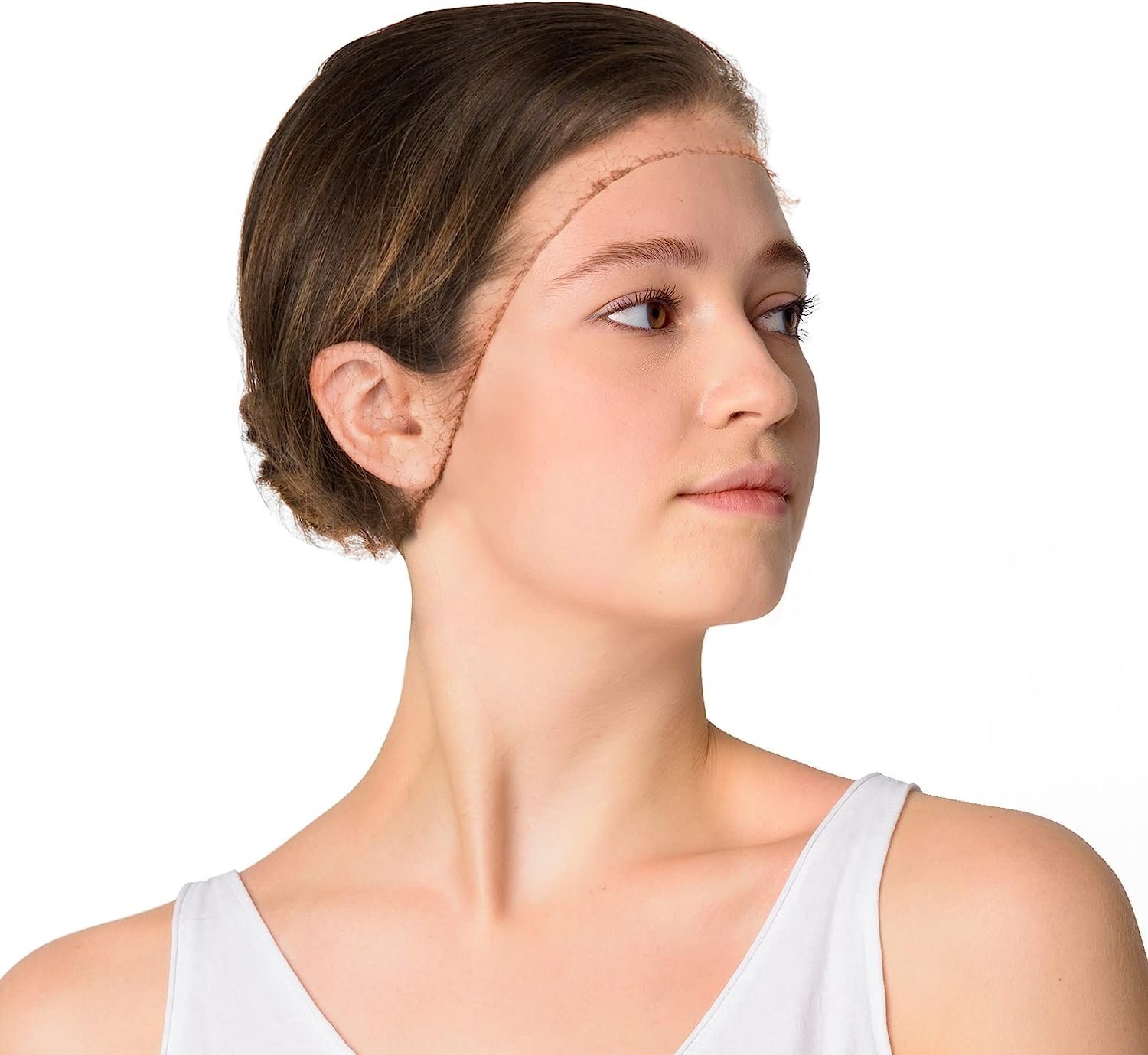 Disposable Nylon Hair Nets 28" in Bulk. Pack of 1440 Light Brown ...