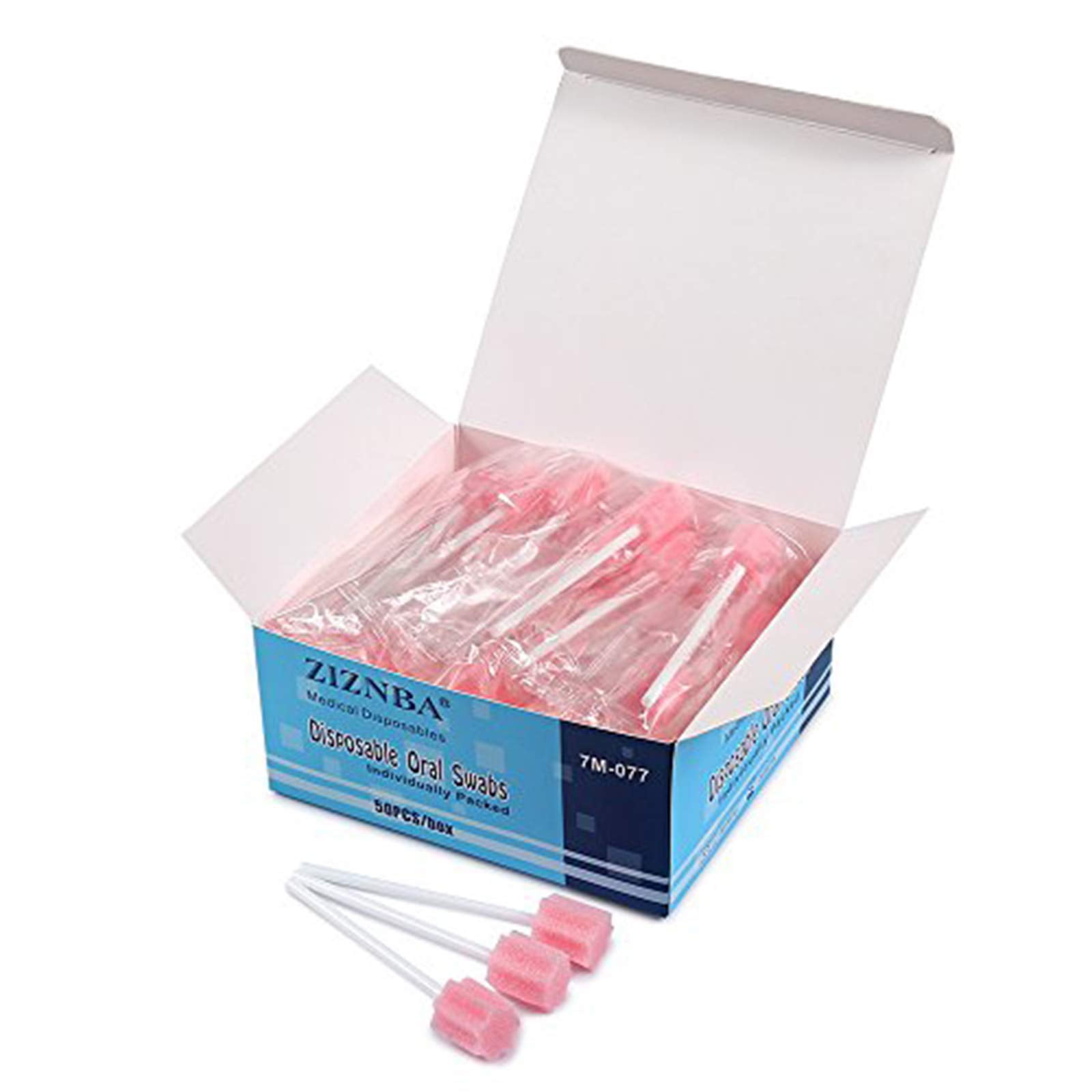 Disposable Oral Swabs, Sterile MMF7 Dental Sponge Swabsticks Unflavored ...