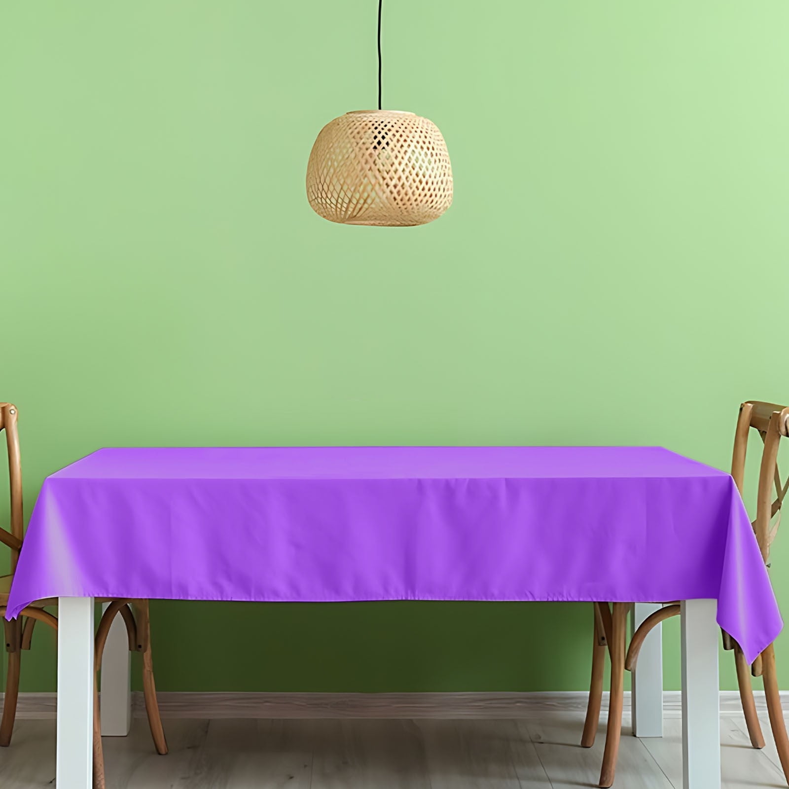 Disposable PEVA Tablecloth, 54x108 Inch Waterproof Oilproof Party Cover ...