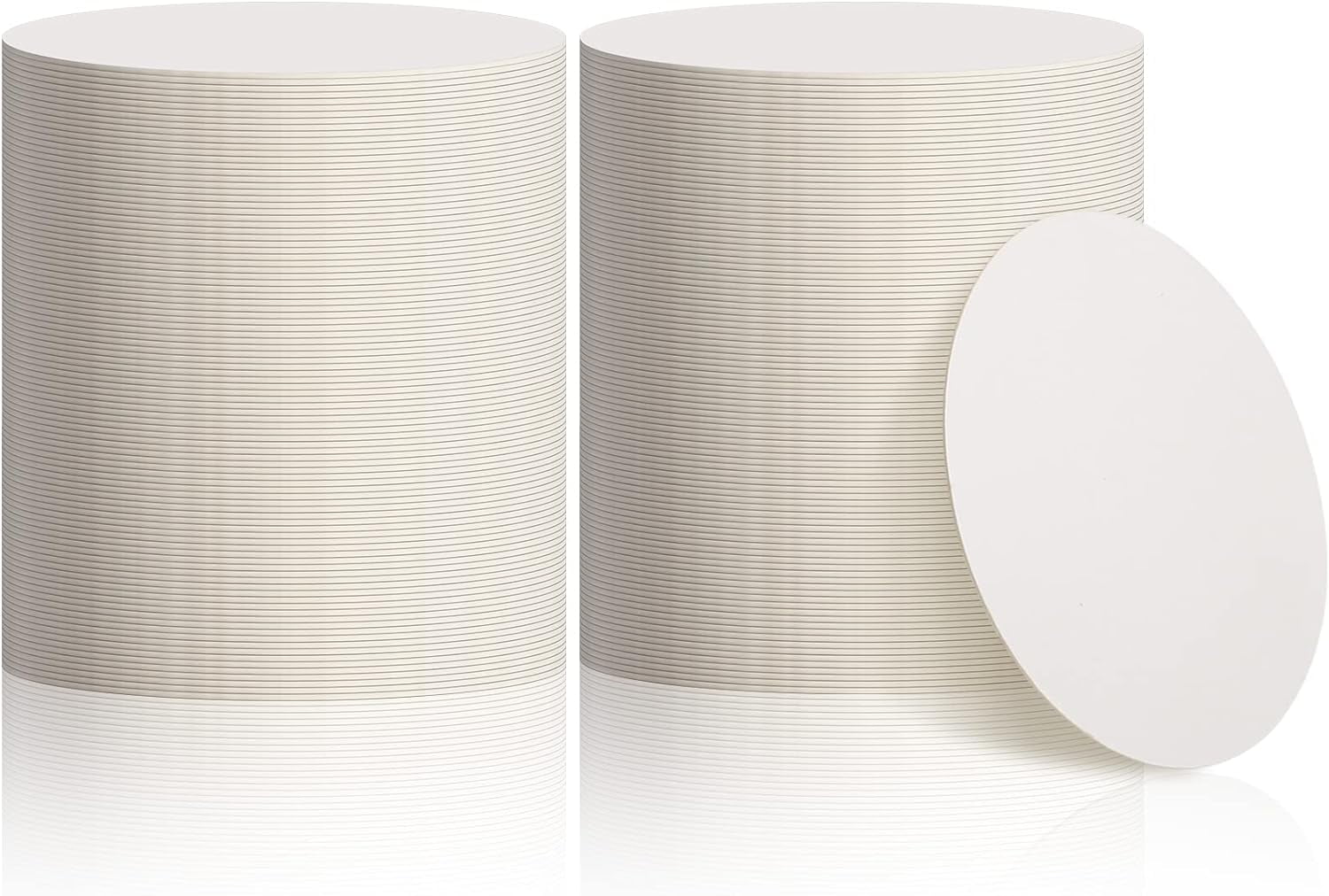 Disposable Paper Coasters 3.54-Inch Bulk White Cardboard Coasters for ...