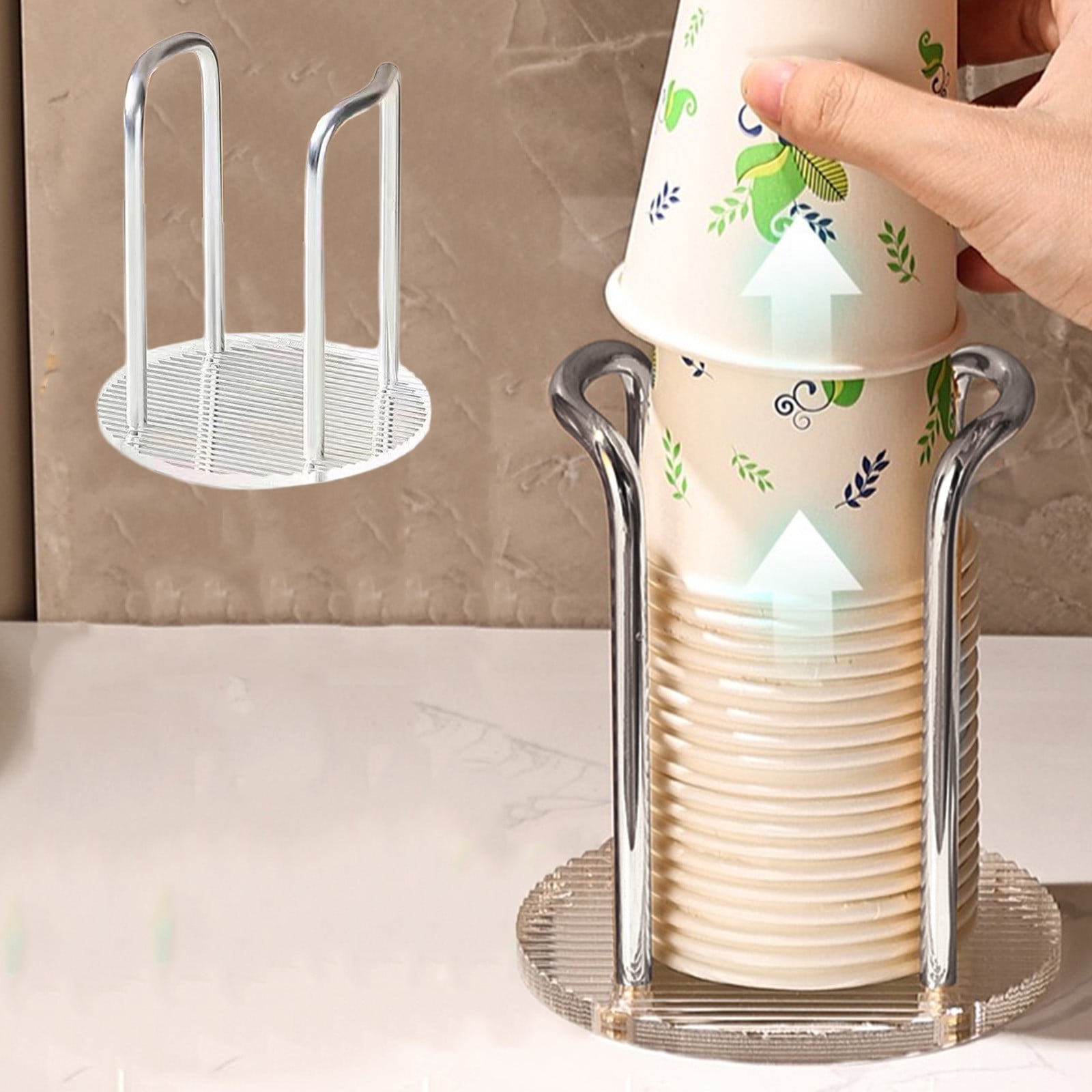 Disposable Paper Cup Dispenser, Plastic Coffee Cup and Storage ...