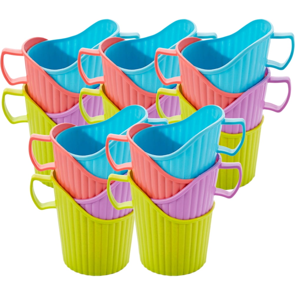 Disposable Paper Cup Holder 20 Pcs Anti-scalding Coffee Cups Tumbler ...