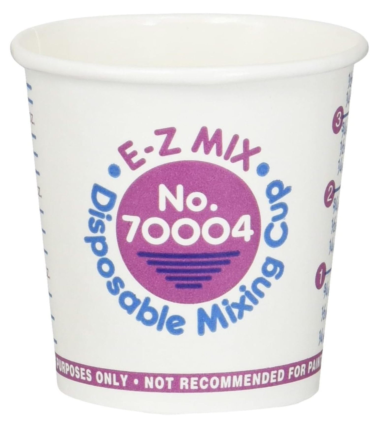 Disposable Paper Mixing Cups - 1/4 Pint, 400 Count - White EZ Mix 70004 ...