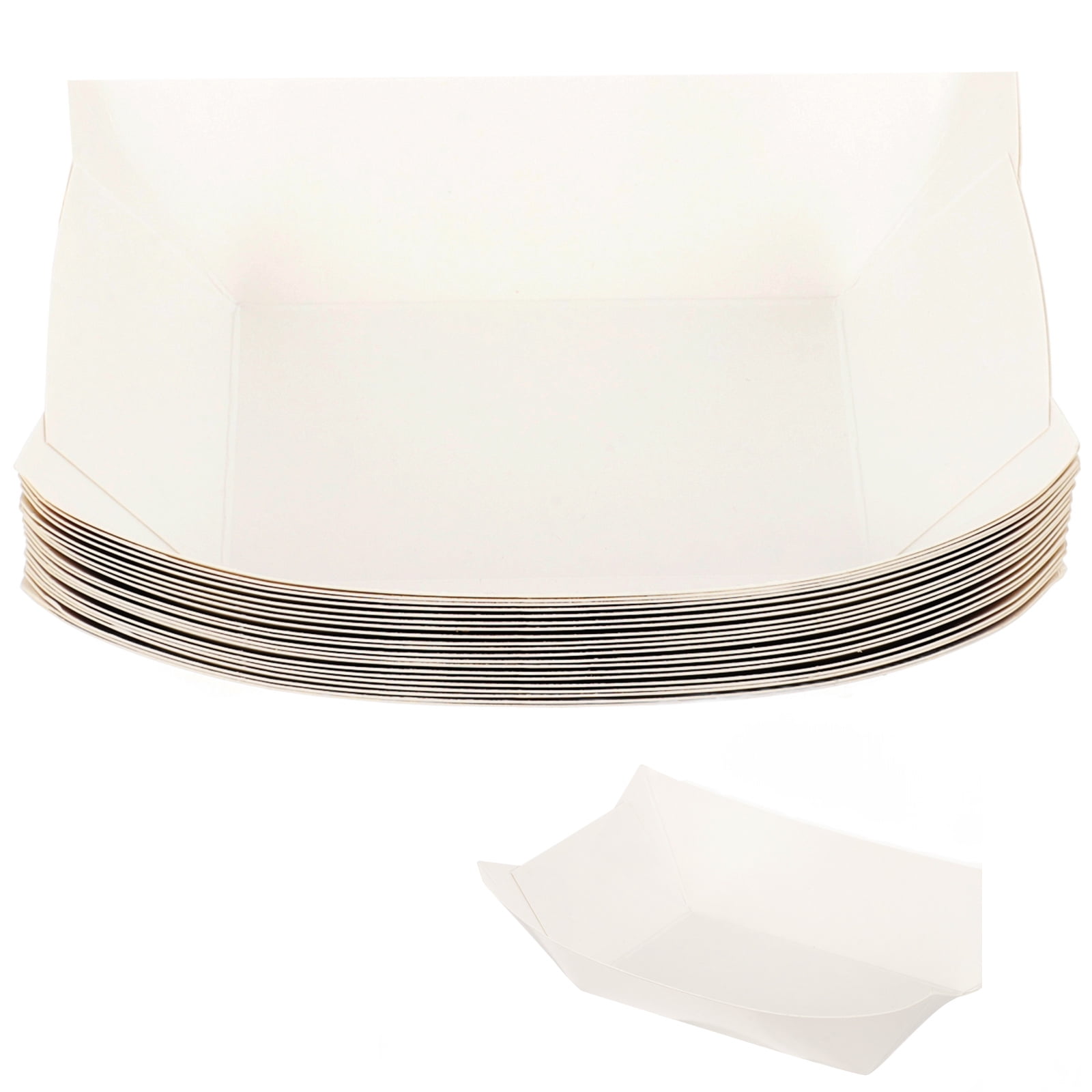 Raindrops 20Pcs White Paper Food Containers for Home Safe Durable ...