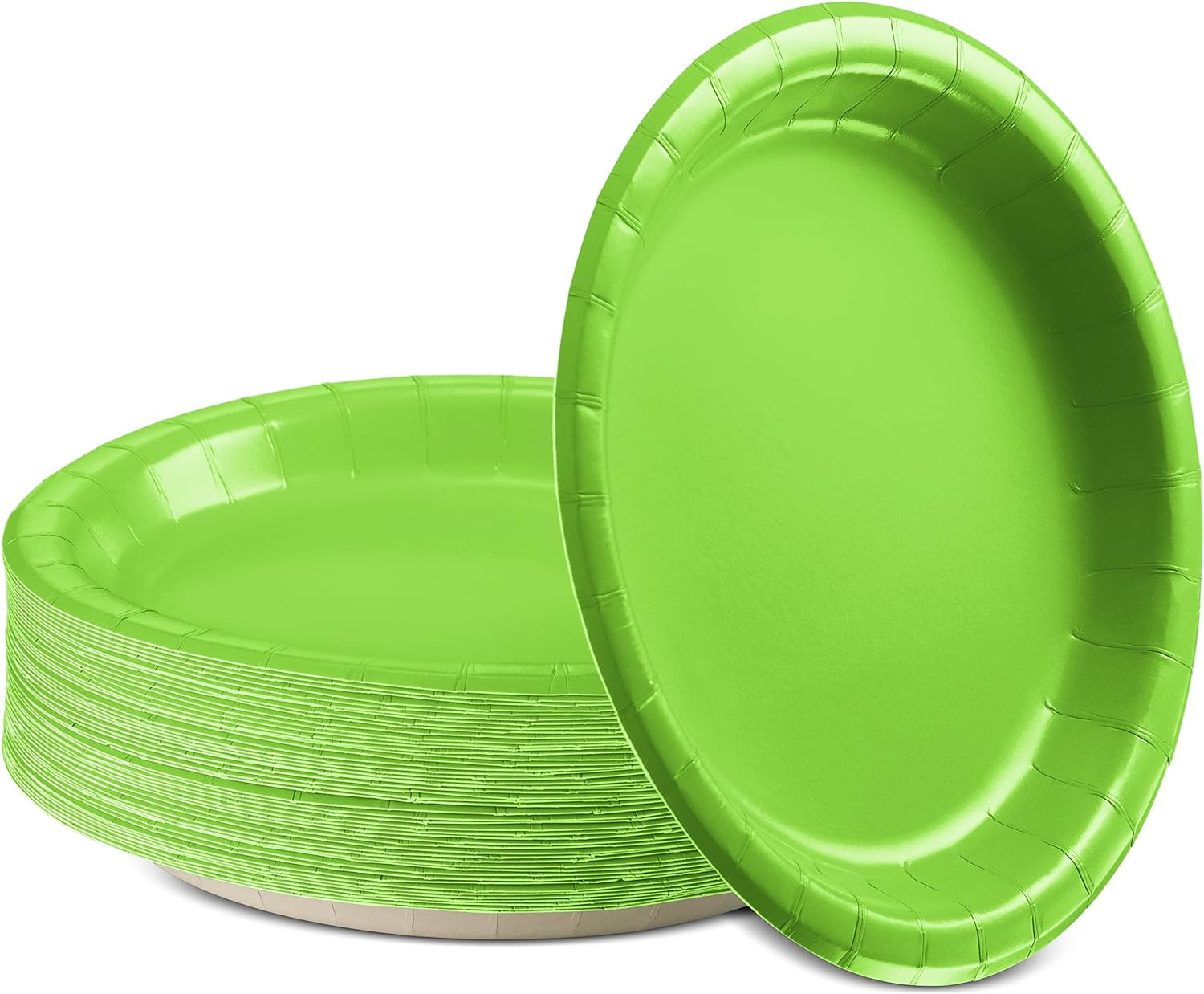 Disposable Paper Plates Kiwi, 6 3/4 Inches Paper Dessert Plates, Strong ...