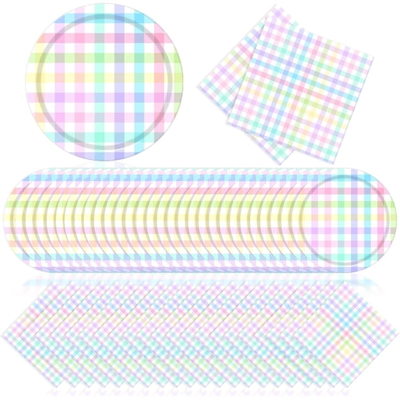 Disposable Paper Plates and Napkins Bulk Party Decorations Wedding ...