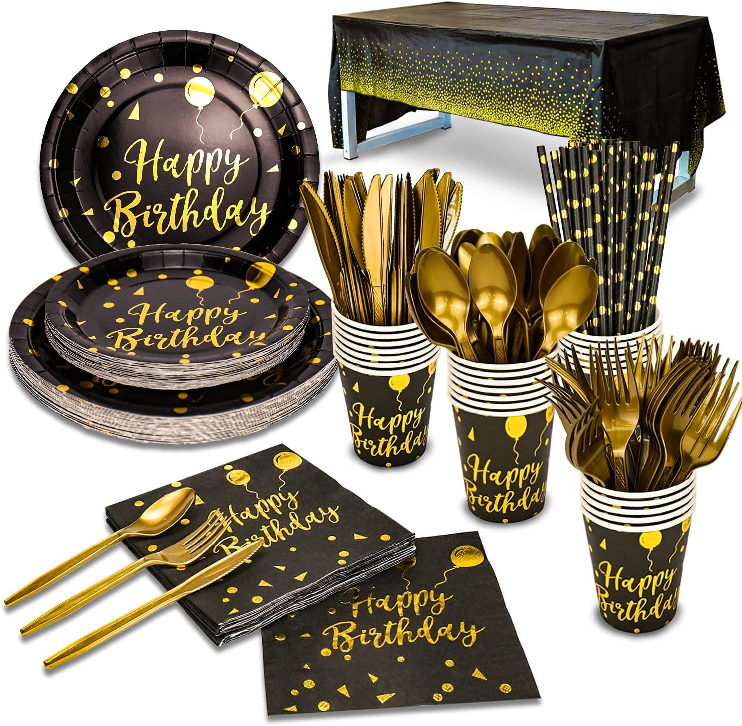 Disposable Party Dinnerware Set &Disposable Birthday Party Dinnerware ...