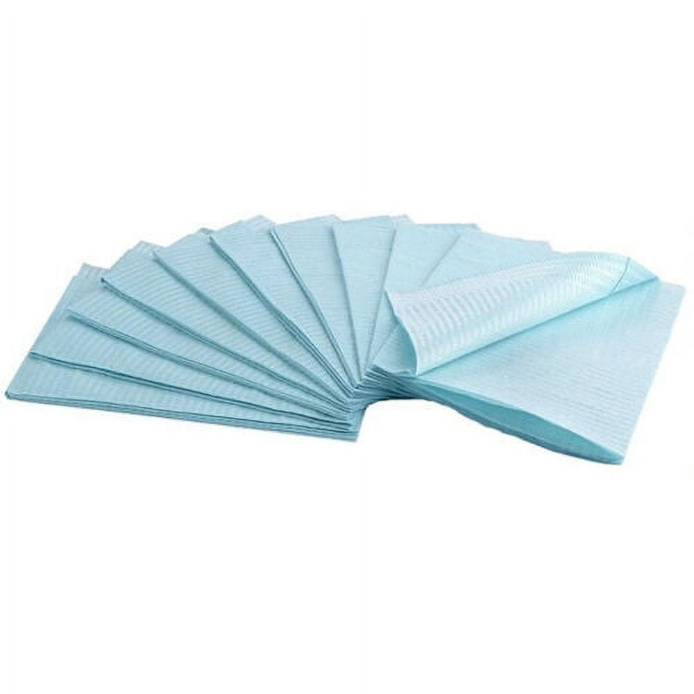 Disposable Patient Bibs Blue For Dental Medical Ortho Tattoo Waterproof ...