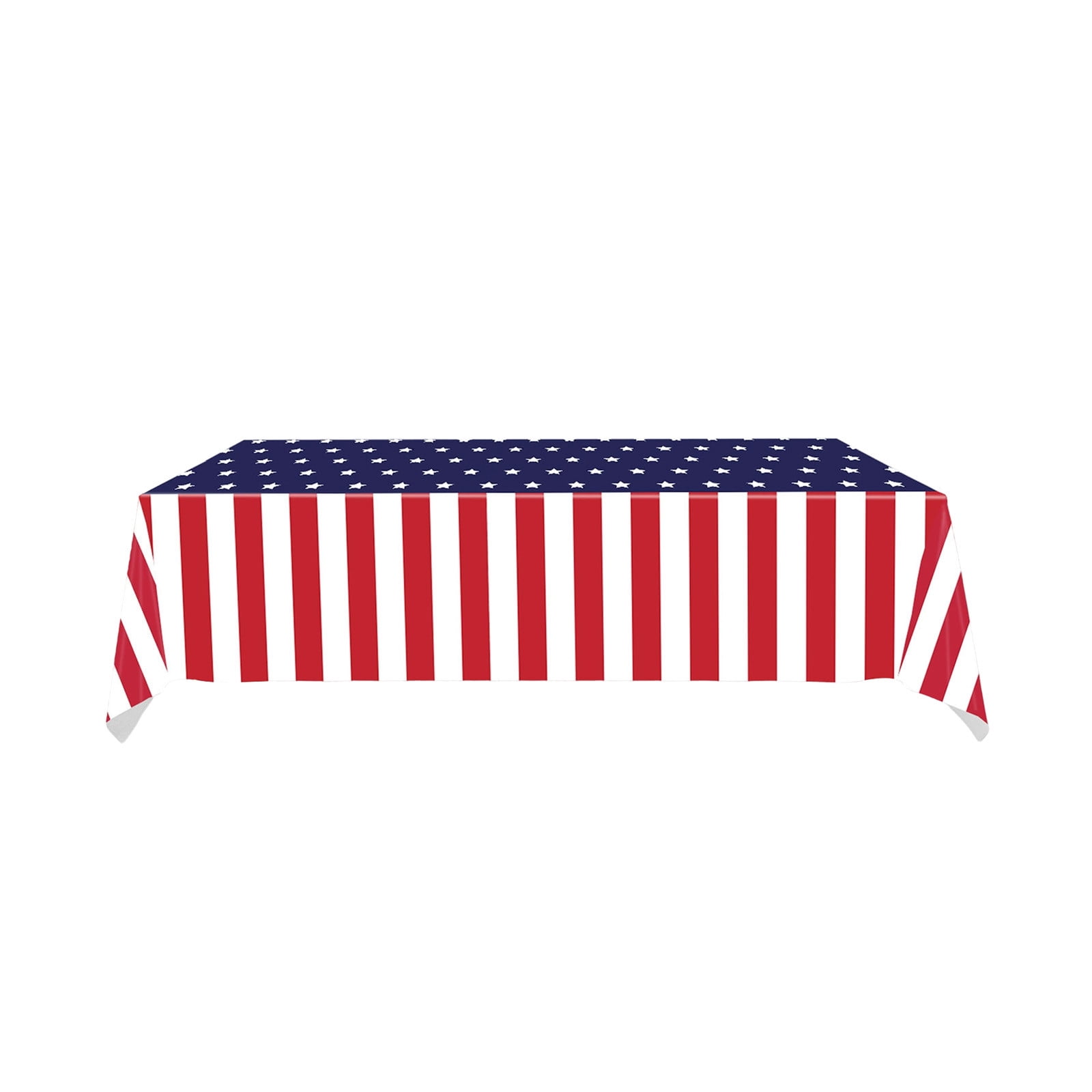 Disposable Patriotic Party Tablecloth, Red White and Blue Plastic Table ...