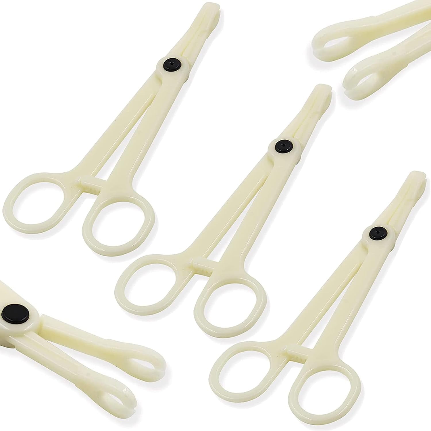 Disposable Piercing Clamps - 25Pcs Piercing Forceps Rounded Slotted ...