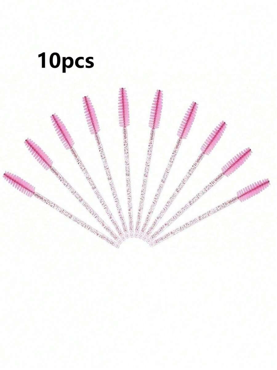 Disposable Pink Eyelash Brushes Mascara Wands Spoolies for Lash & Brow ...