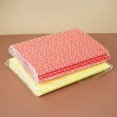 100-200 Bulk Packed Paper Straws Pattern Color -Biodegradable FDA ...