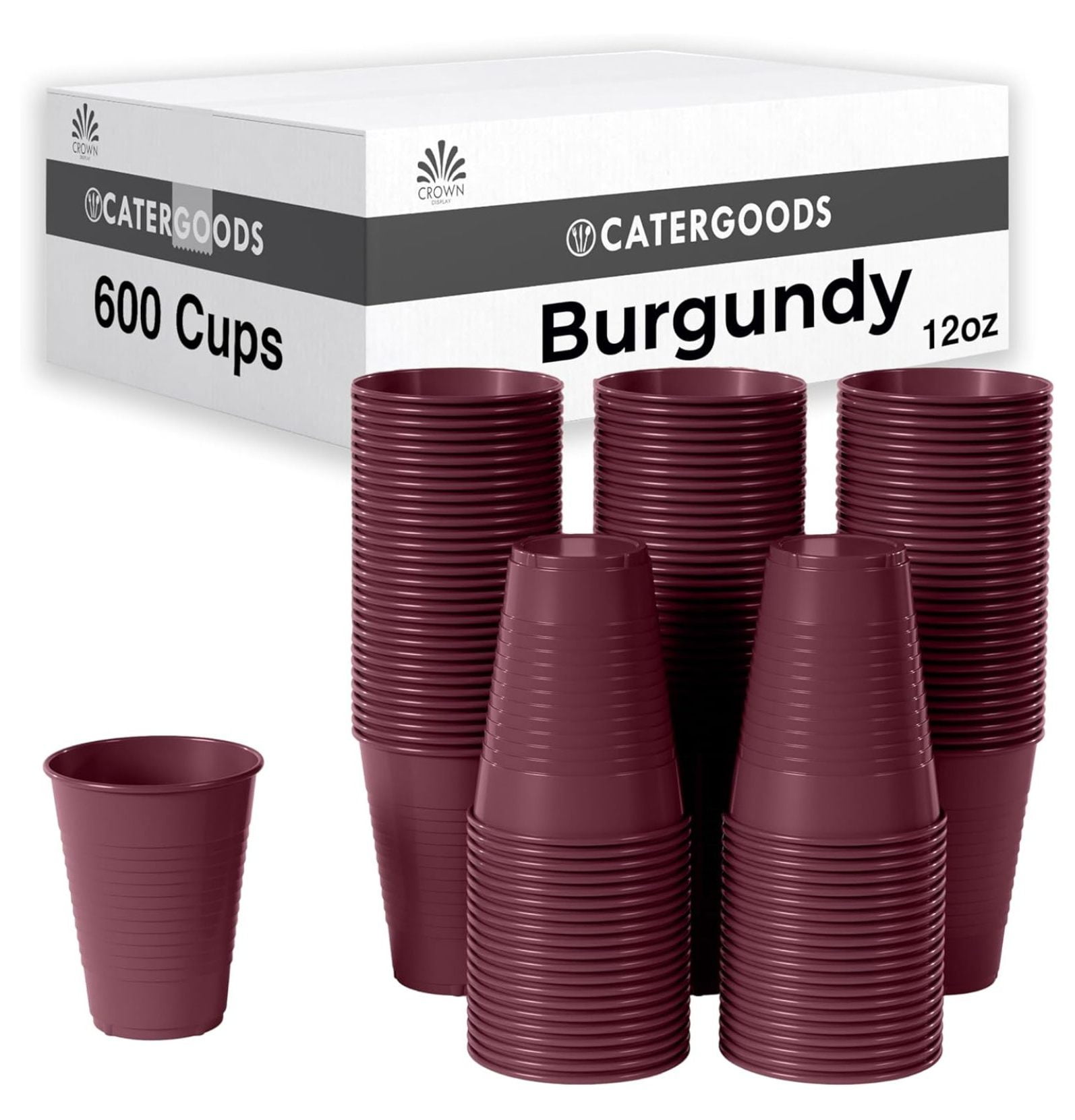 Disposable Plastic Cups 12 Oz Colored Durable Party Cups Bpa Free 600 ...