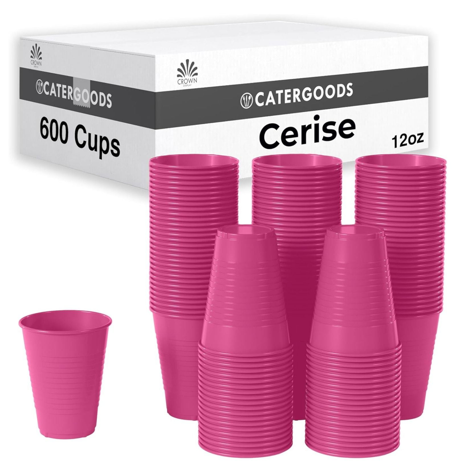 Disposable Plastic Cups 12 Oz Colored Durable Party Drinking Cups Bpa ...